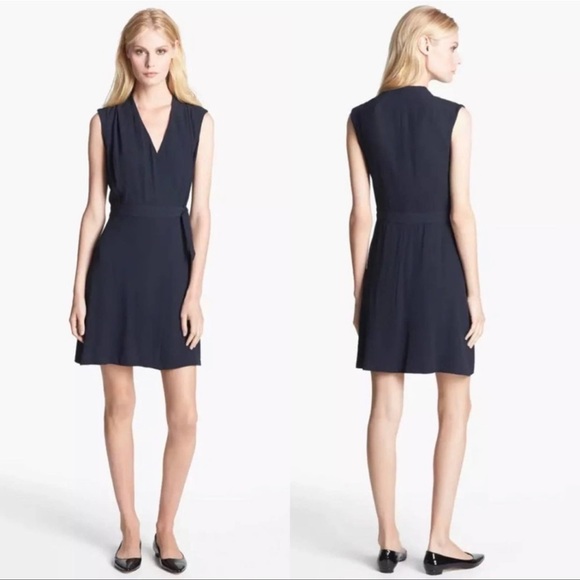 Theory | Dresses | Theory Eldah Paramount Sleeveless Wrap Dress | Poshmark